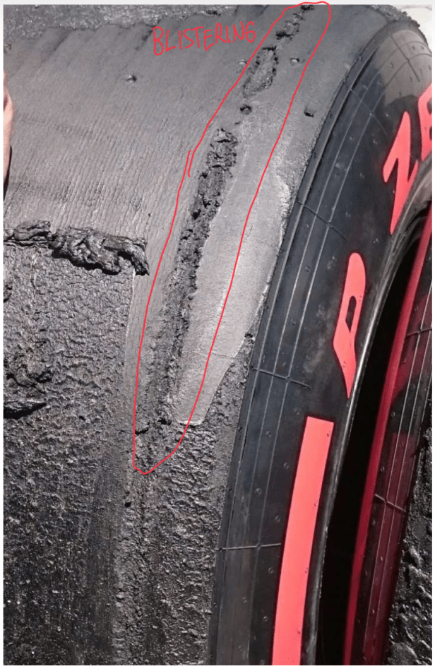 A brief comment about tire energy, wear and degradation in race cars ...